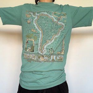 Vintage | Shirts | Vintage South America Nature Graphic Tshirt | Poshmark